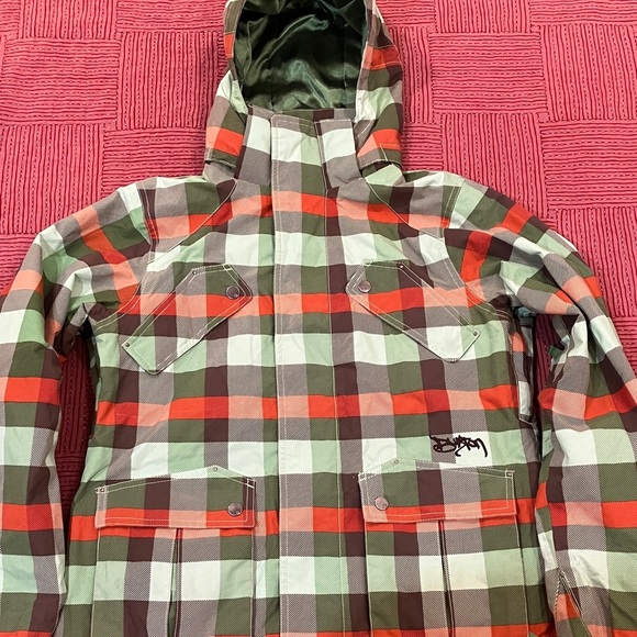 Burton | Jackets & Coats | Burton Womens Medium Plaid Ski Snowboard ...